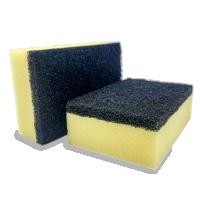 China Kitchen Sponge with Scourer Pad: Absorbent Core & Durable Scrubbing Layer. for sale