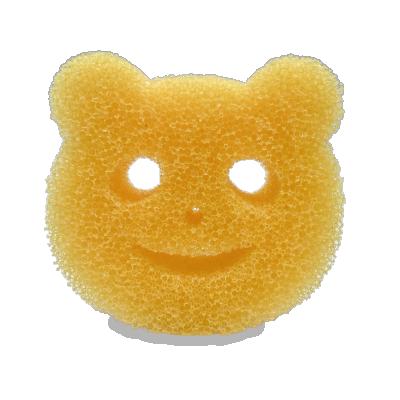 China Temperature-Sensitive Bear Sponge: Changes Color in Warm Water for Fun Cleaning. for sale
