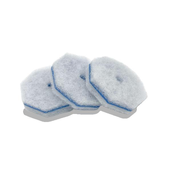 Quality Disposable toilet brush refills with integrated blue cleaning liquid. for sale