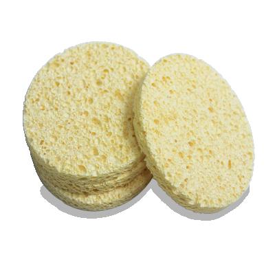 China Round Double-Sided Wood Pulp Sponge, Non-Scratch Cellulose Cleaning Pads for Kitchen Dish, Bathroom, Face Cleansing, Fast Drying & Compostable for sale