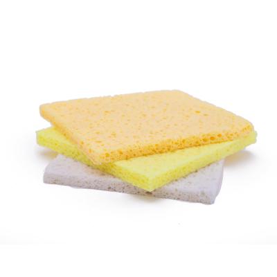 China Compostable wood pulp cellulose sponge sheets, highly absorbent and quick-drying cleaning pads, suitable for kitchen, bathroom and facial cleaning. for sale