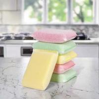 China Polyester-Wrapped Kitchen Sponge: Durable Outside, Soft Absorbent Core Inside. for sale