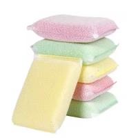 China Polyester-Wrapped Kitchen Sponge: Durable Outside, Soft Absorbent Core Inside. for sale