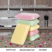 China Polyester-Wrapped Kitchen Sponge: Durable Outside, Soft Absorbent Core Inside. for sale