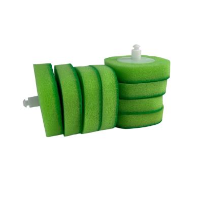 China Includes cleaning solution and disposable toilet brush replacement heads in custom colors and shapes. for sale