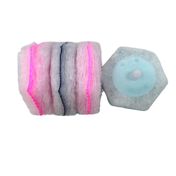 Quality Disposable toilet brush refills Built-in cleaning solution Customizable for sale