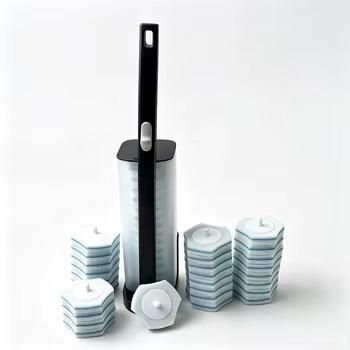 China Toilet Brush Kit – Disposable Heads with Built-In Cleaner, Easy Use for sale