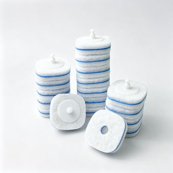 Quality Disposable toilet brush sponge refills strong foam concentration multiple options available for sale