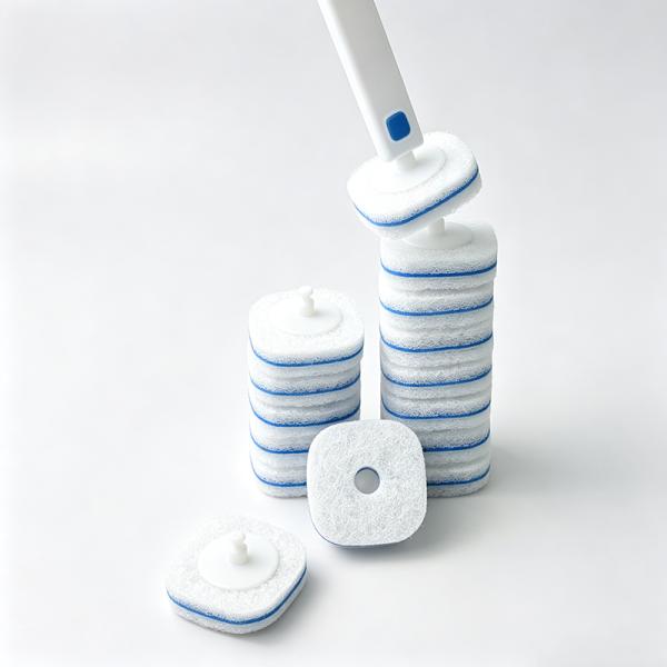 Quality Disposable toilet brush sponge refills strong foam concentration multiple for sale