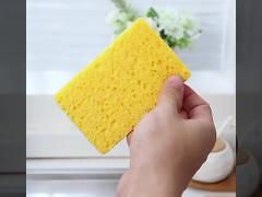 OEM ODM DH-A5-12 Custom Natural Vegetable Cellulose Cleaning Thin Sponge for Kitchen Sink