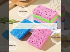 Esponja de celulose ecológica para limpeza da cozinha