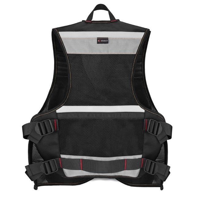 Safety Tool Bag Vest Oxford Cloth Jacket with Multi-Pockets Durable Polyester