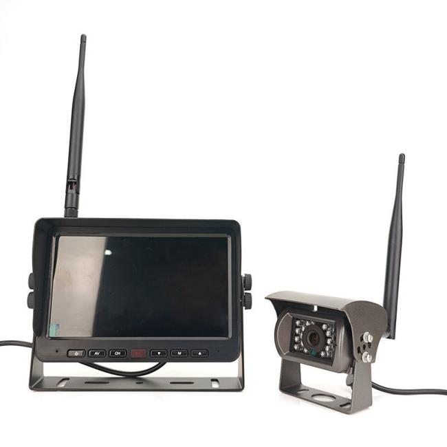 Forklift Strong Magnetic Camera System Forklift Camera with Laser Line 1080P 2 Split Rear View Monitor System