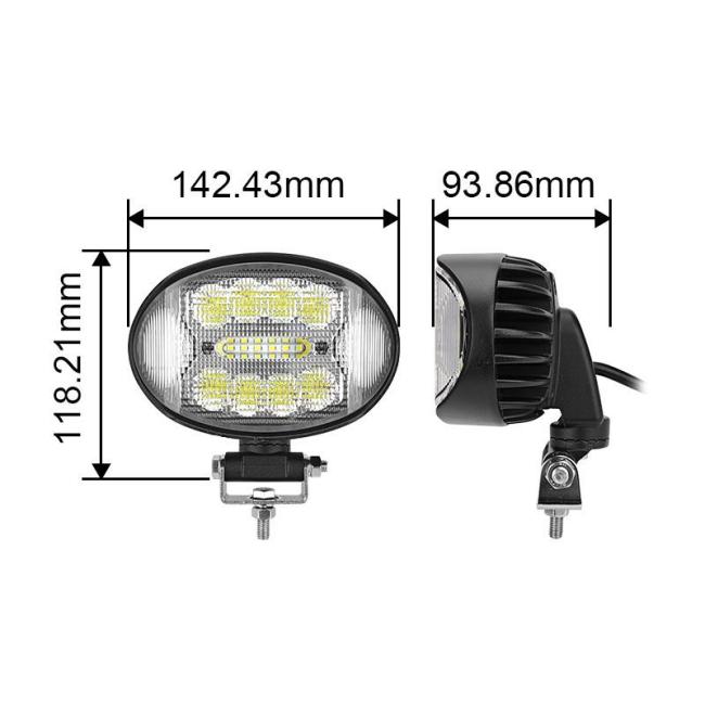 Waterproof IP67 42W Rotatable Stand LED Working Light for Tractor Forklifts