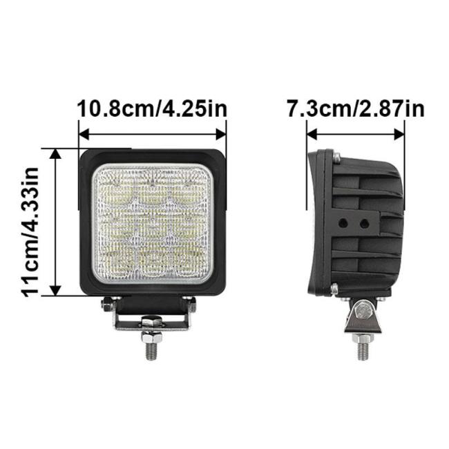 Truck Tractor 27W LED Working Light Flood/Spot Beam