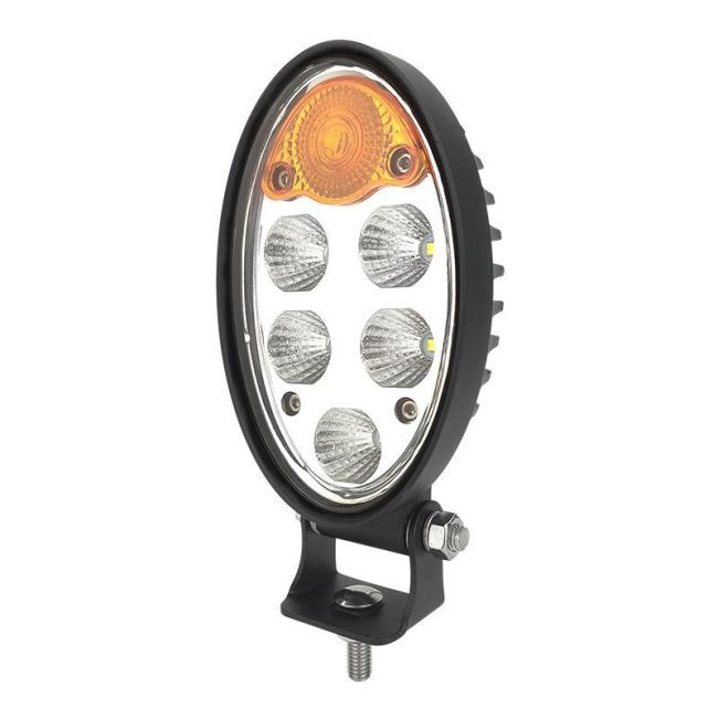 Forklift Tractor 36W Universal LED Headlight Turn Signal Oval LED Working Light