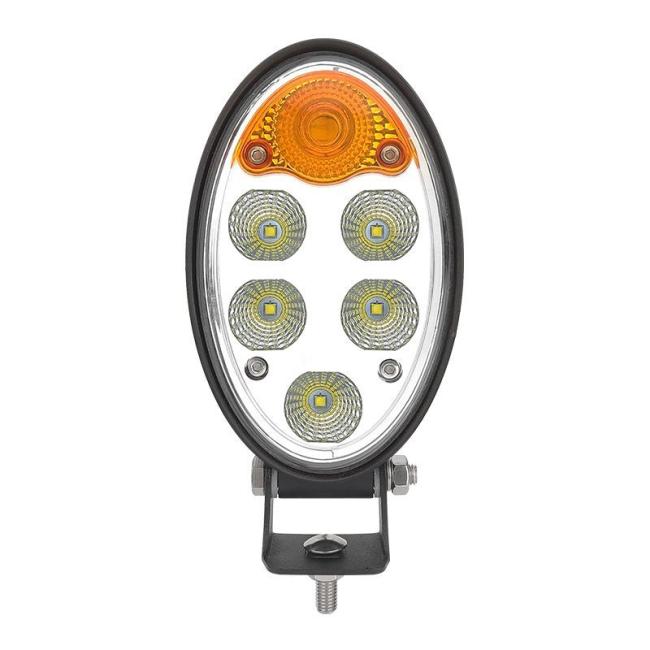 Forklift Tractor 36W Universal LED Headlight Turn Signal Oval LED Working Light
