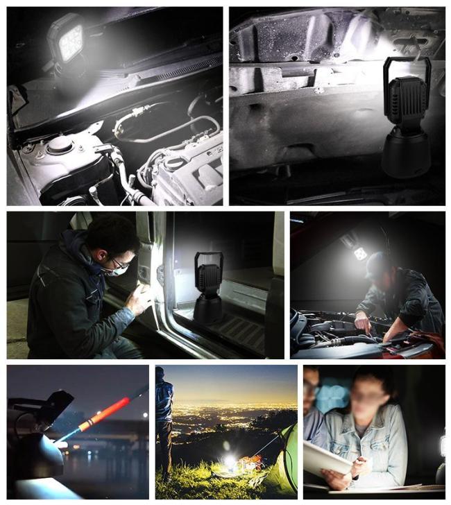 LED Handle Emergency Light Rechargeable Light High Brightness Lighting for Factory Warehouse Outdoor Waterproof
