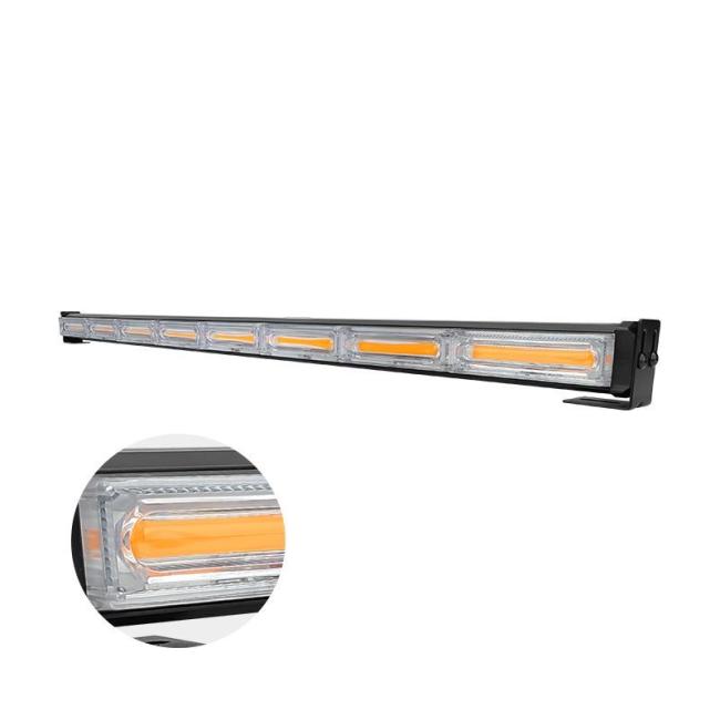 Amber White Red Blue 12W COB LED Dual Side Hazard Warning Strobe Emergency Light Bar