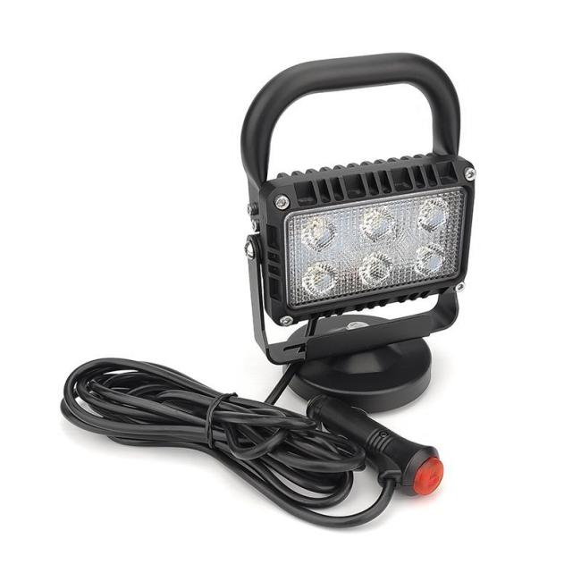 18W LED Work Light IP67 with Handheld & Cigarette Lighter Plug China