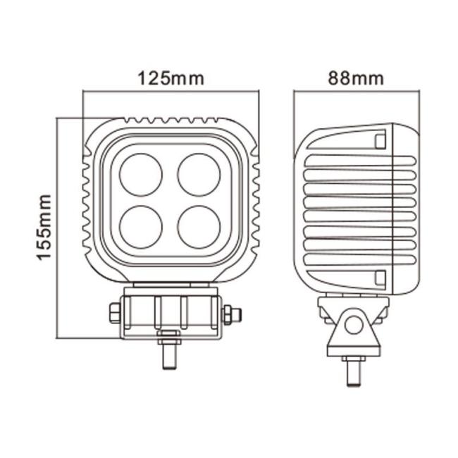 40W Spot Flood Beam Fog LED Work Light China