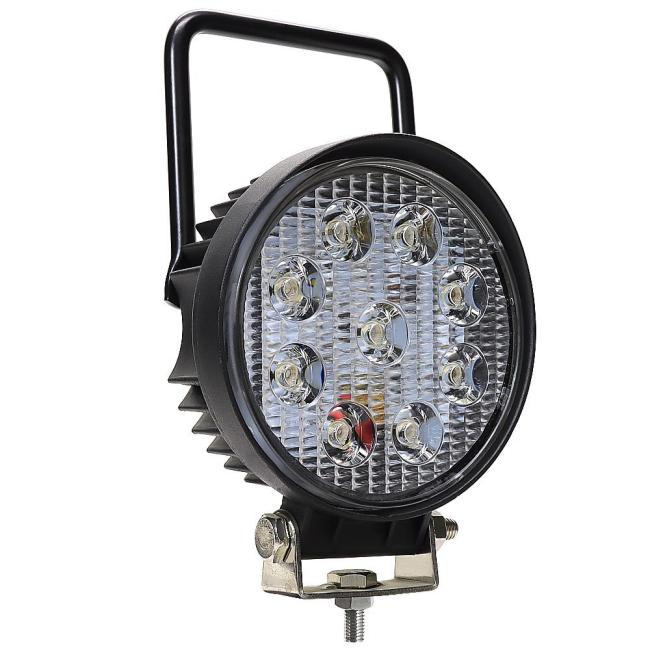 4 Inch 27W Round Portable LED Work Light Spot Magnetic Base 12V 24V