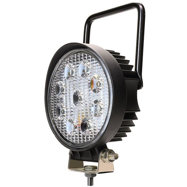 4 Inch 27W Round Portable LED Work Light Spot Magnetic Base 12V 24V