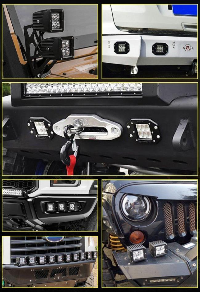 4PCS 12W High Power Flush Mount LED Work Light China
