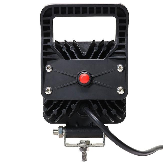 27W Square Tractor Spot/Flood Light Headlight LED Work Light with Switch