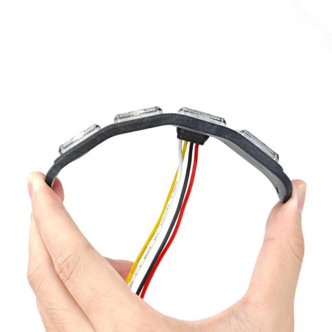 12-24V 12W Truck Warning Light close-up of LED components