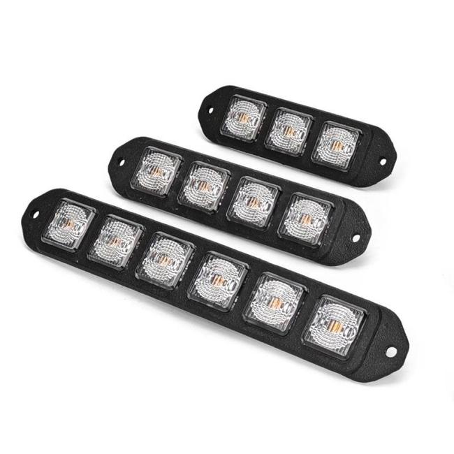 9W Amber Flexible LED Flash Penetration Light Strobe Light Bar Forklift Warning Light