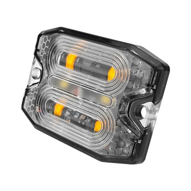 Strobe Light Vehicle Side Marker Surface Mount with Daytime Running Light