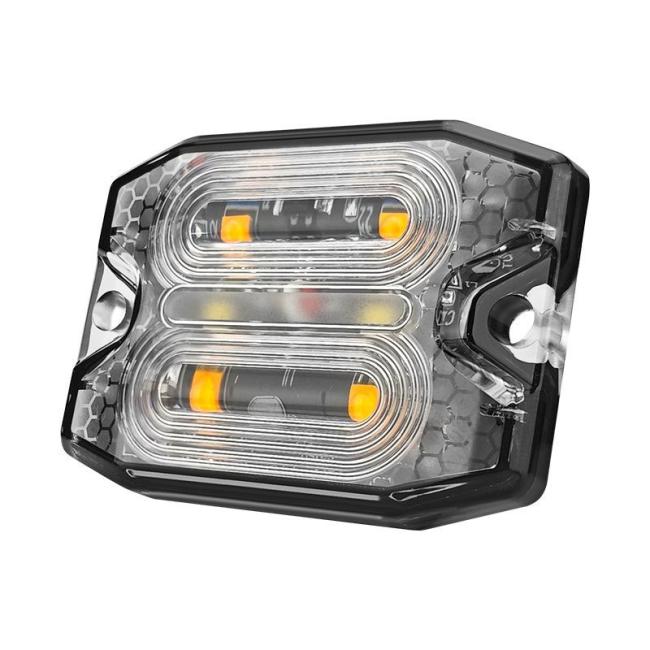 Strobe Light Vehicle Side Marker Surface Mount with Daytime Running Light
