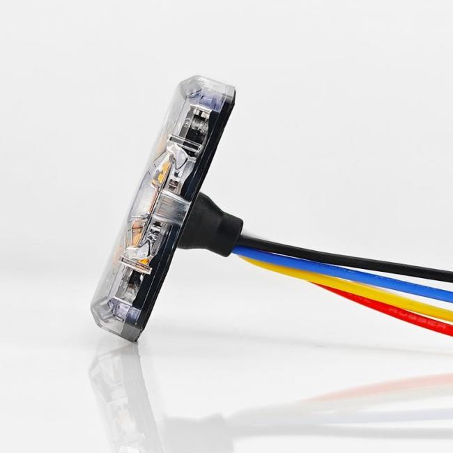 Strobe Light Vehicle Side Marker Surface Mount with Daytime Running Light