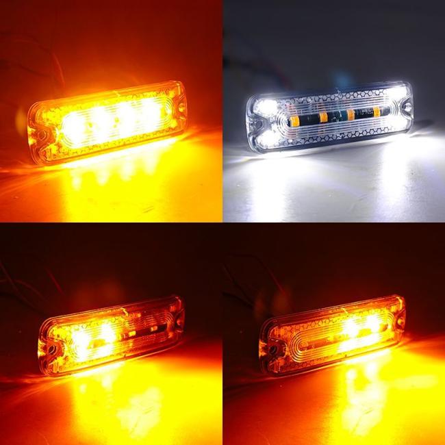 6LEDs Colors Strobe Warning Light for Vehicles Surface Mount China