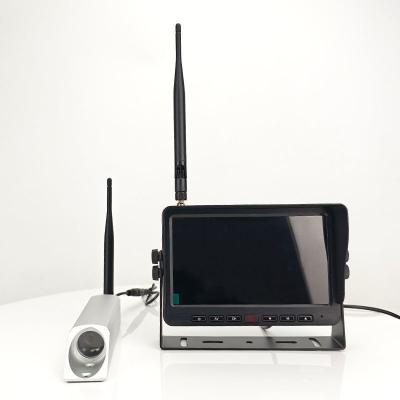 Cina Sistema telecamera wireless per carrello elevatore da 7 pollici con distanza di trasmissione di 250 metri, risoluzione 1024x600 e luminosità 450 CD/M2 in vendita