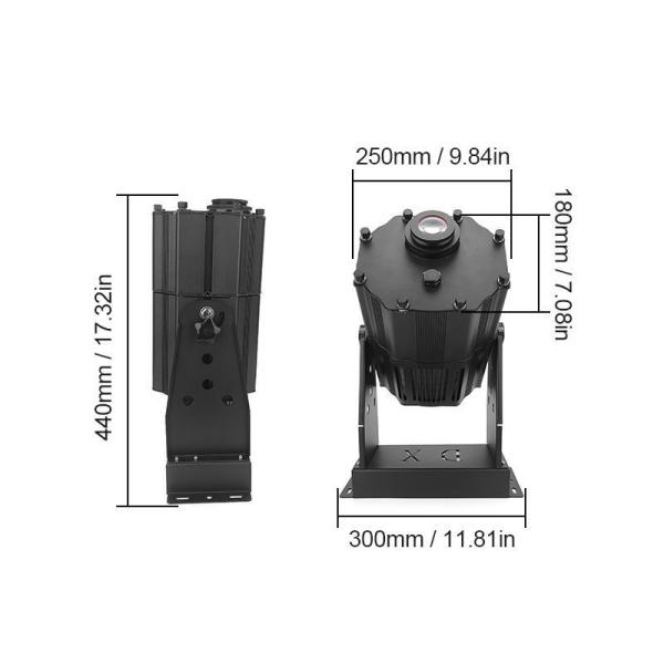 Quality IP65 Virtual Sign Projector 240W Custom Gobo Projector 18000lm for sale