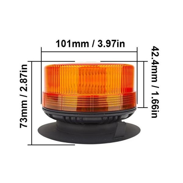 Quality Amber Signal Beacon 10V - 110V Beacon Lights For Trucks Tractor Car for sale