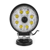 China 10V - 36V LED Work Light 27W Round Work Lights With HD Camera for sale