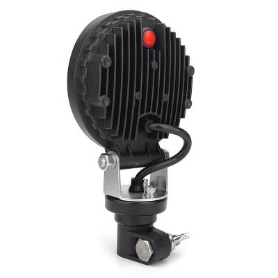 China Luz de trabajo LED redonda de 27W con interruptor en el botón de encendido/apagado posterior en venta