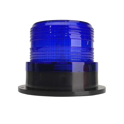 China Zonne-DC 10-110V LED Roterende Flitsende Stroboscoop Blauwe Waarschuwingslicht Flitsend Bakenlicht Te koop