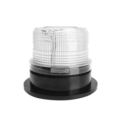China Zonne-DC 10-110V LED Roterende Flitsende Stroboscoop Wit Waarschuwingslicht Flitsend Bakenlicht Te koop