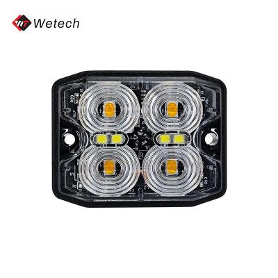China Customized LED Yellow Strobe Light 12W Emergency Strobe Lights For Trucks for sale