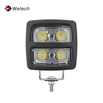 China LED Work Light 40W Flood/Spot Beam Square Headlight Heavy Duty Tractor Machinery Led Work Light for sale