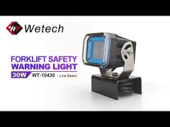 WT-10460 Forklift Blue Safety Lights 60W Forklift Lamp Customized