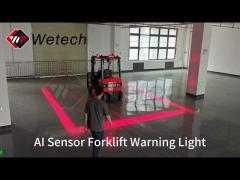 1W Ai Bsd Camera Power 10-60V DC Forklift Zone Safety Light with Camera Camera and PC Lens Material Beacon