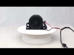 12V - 24V 자동차 리버스 코른 IP67 트럭 리버스 경보 스틸 장착 브래킷과 함께 검은색