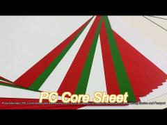 Laminated White PC Core Sheet Laserable Custom Thickness For ID Cards Production