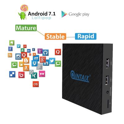 China QINTAIX Amlogic T962E 2GB+16GB Quad-core 2.4G WiFi BT4.1 TV BOX 4K HDR android 71 tv box for sale