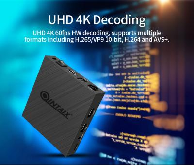 China QINTAIX Q9S PRO TV Box Android 8.1 Amlogic S905X2 2GB/4GB+16GB/32GB EMMC 2.4+ 5.8 GHz WiFi Support 4K H.265 set top box for sale